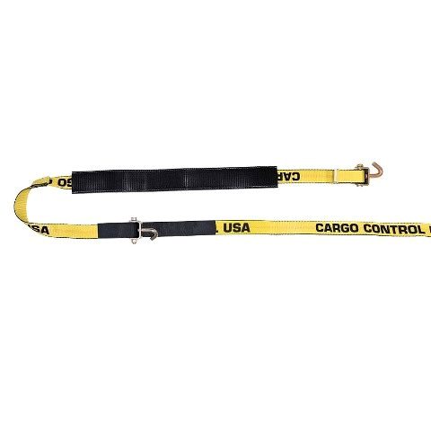 14FT Wheel Strap w/ Grip Strip & Swivel J Hook | 3,670 lbs WLL